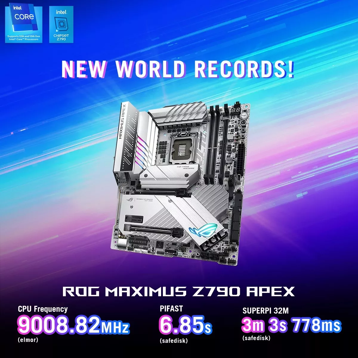 Le Core I9-13900k Dépasse Les 9 GHz Avec Une ROG Z790 Apex • Pause Hardware