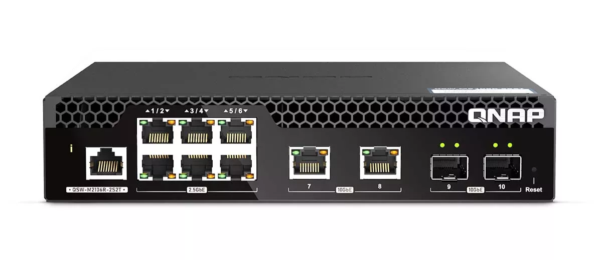 QNAP QSW-M2106R-2S2T, Switch Web Manageable Rackable