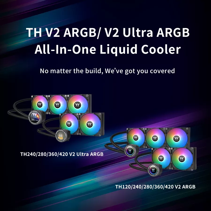 Thermaltake Annonce Ses AIO TH V2 ARGB Et TH V2 Ultra ARGB • Pause Hardware