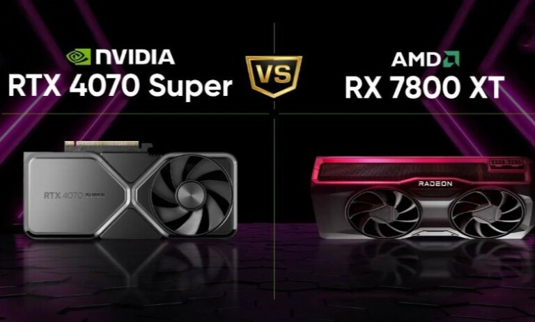 Comparatif • Radeon RX 7800 XT Vs Nvidia GeForce RTX 4070 Super