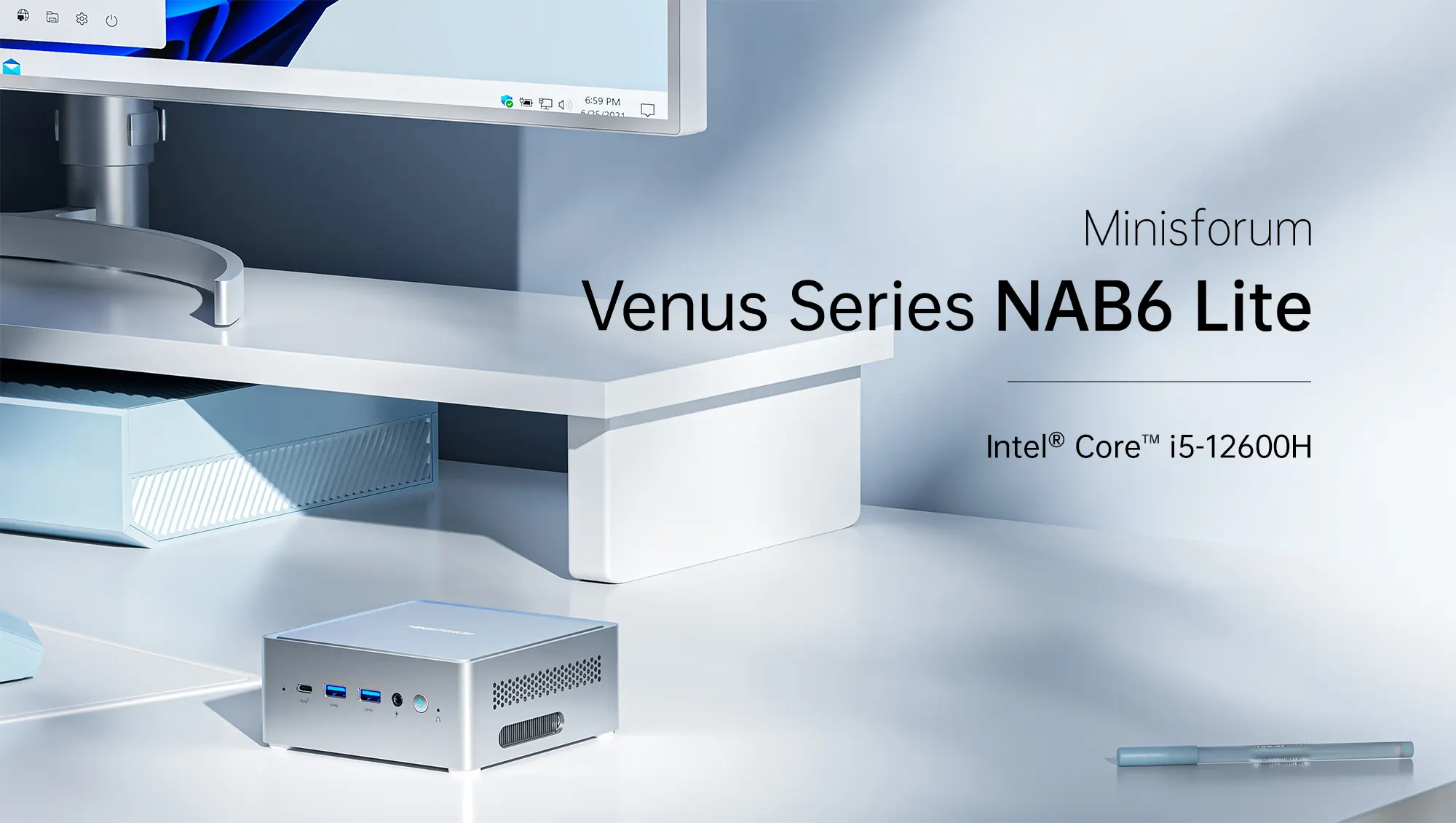 Intel Core I5-12600H Et 2 Ports 2,5 GbE Pour Le MINISFORUM NAB6 Lite ...