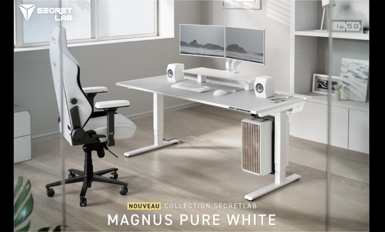 Secretlab Dévoile Le MAGNUS Pro Pure White : Un Bureau Assis-debout Entièrement Blanc • Pause ...