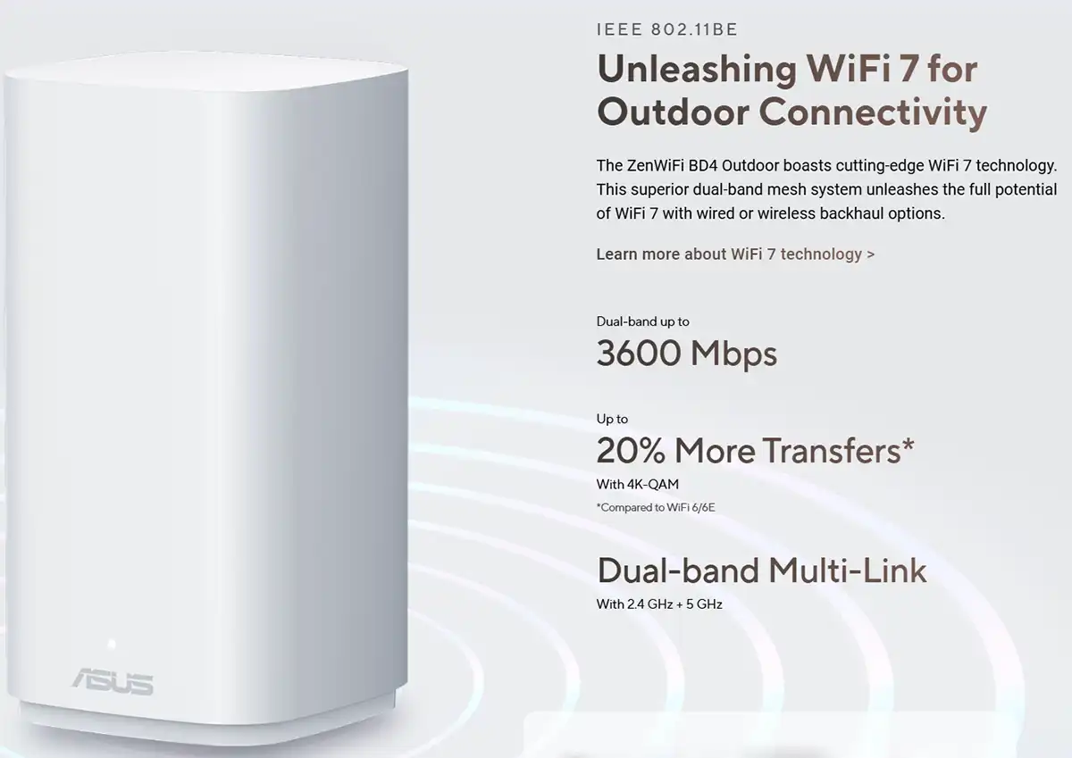 L'ASUS ZenWiFi BD4 Outdoor Est Disponible • Pause Hardware