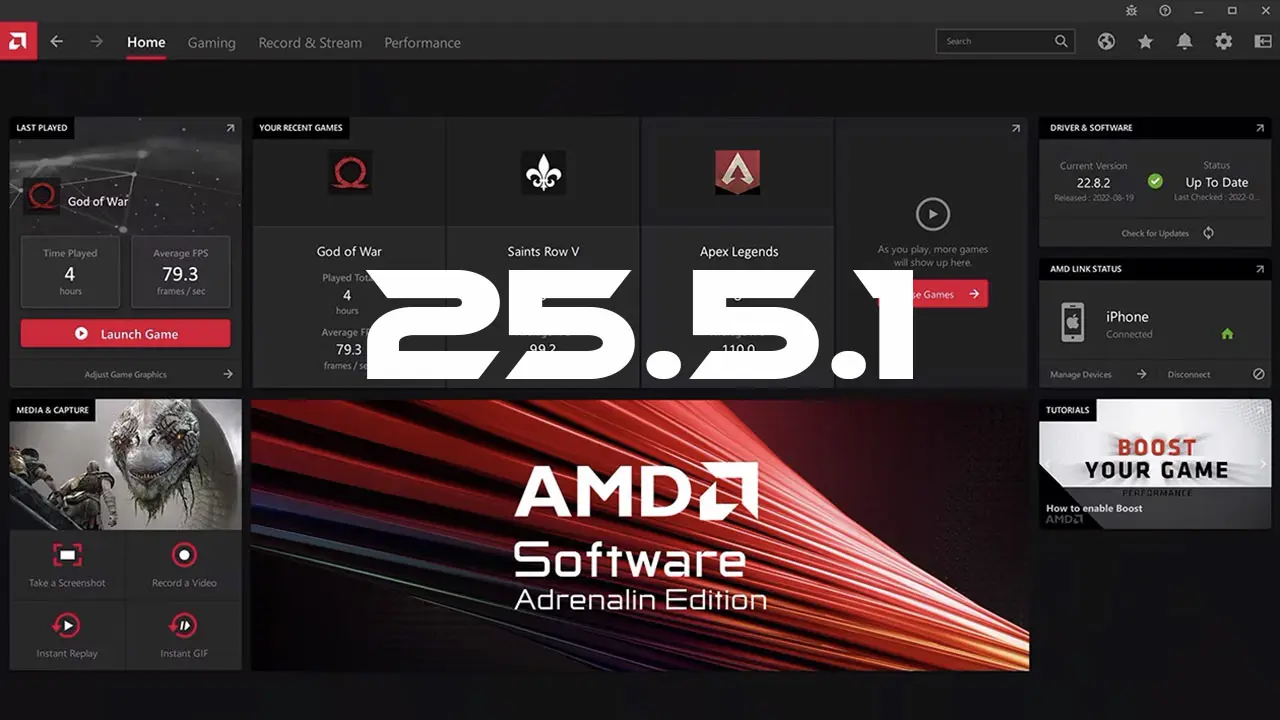 AMD Software: Adrenalin Edition 25.5.1 - Les Nouveautés Qui Font Parler • Pause Hardware