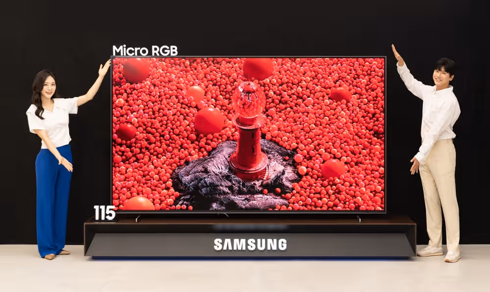 Samsung Annonce TV 115" Avec Rétroéclairage Micro LED RGB