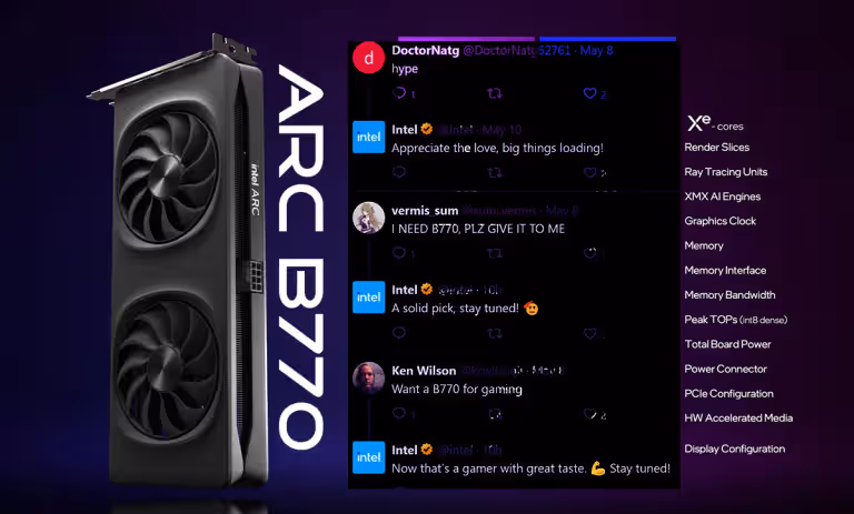 Intel Arc B770 Battlemage : Tout Ce Que Nous Savons
